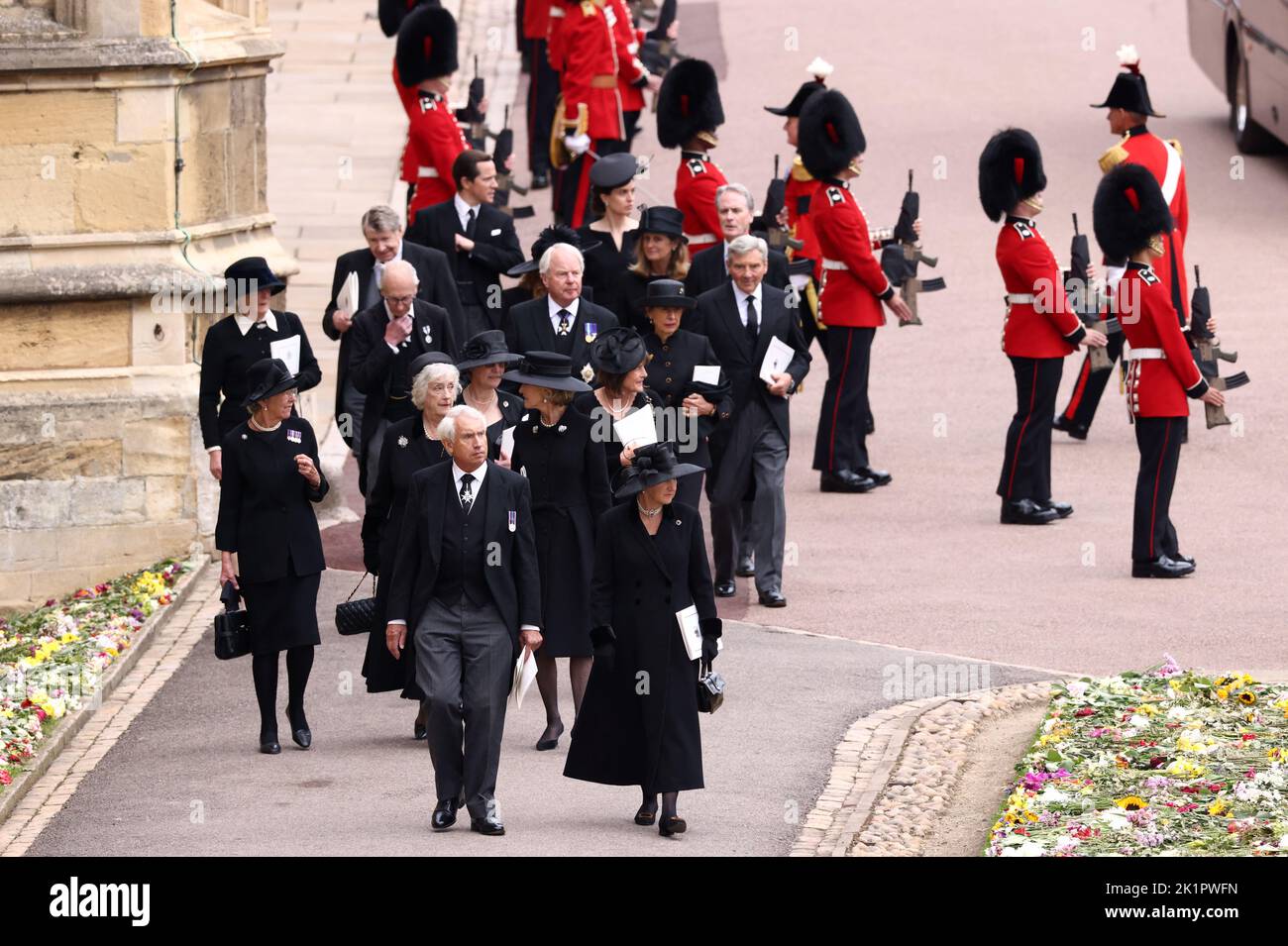 Guests arrive for the Committal Service for Queen Elizabeth II held at ...