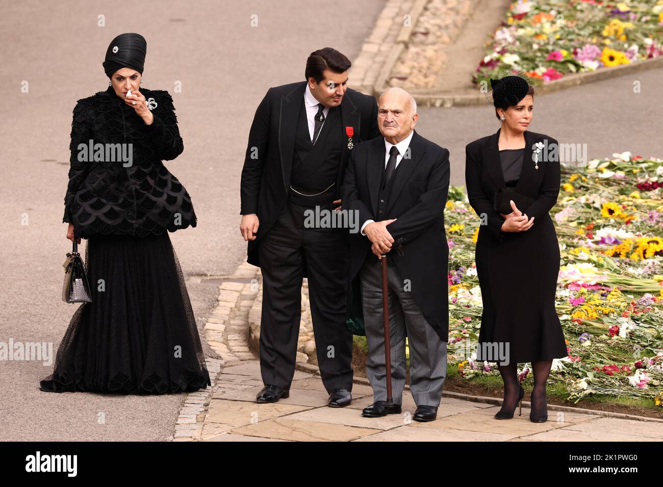 Jordan's Prince Hassan bin Talal and Princess Haya bint Hussein (both ...