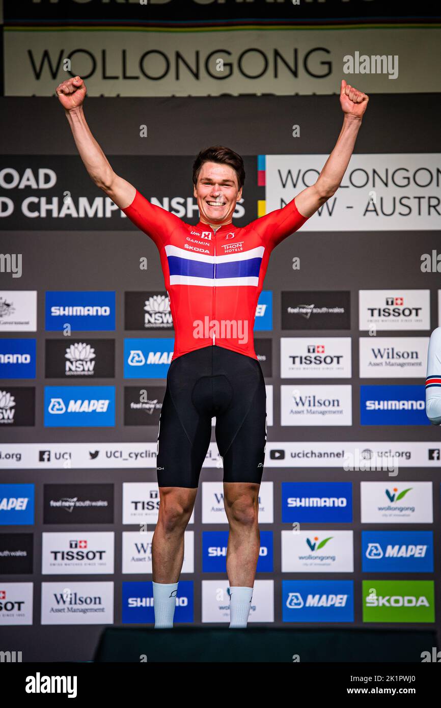 WOLLONGONG, AUSTRALIA - SEPTEMBER 19: WAERENSKJOLD Soren ( NOR ) during ...