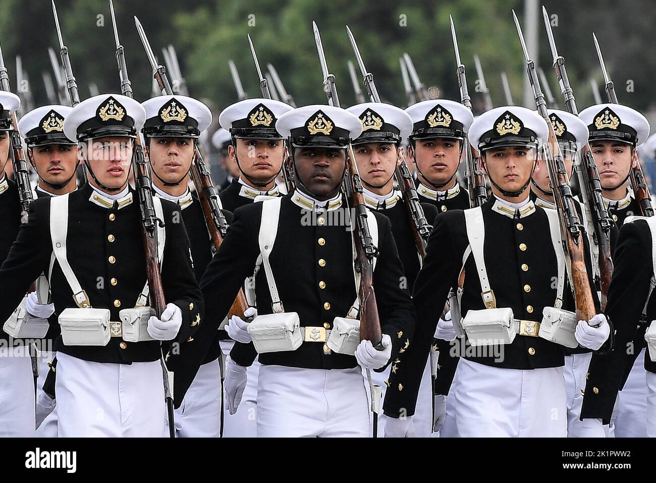 Santiago, Chile. 19th Sep, 2022. Soldiers take part in an annual ...