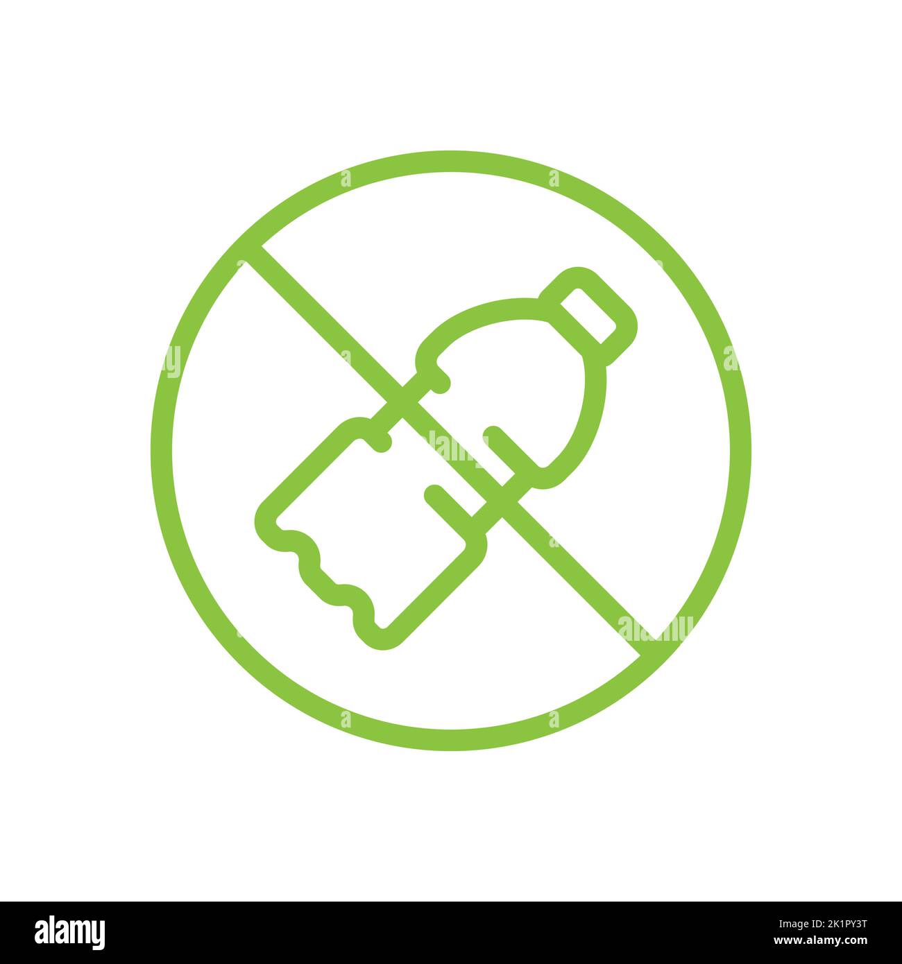 Do not litter, no throwing plastic bottles sign. Prohibition icon for ...