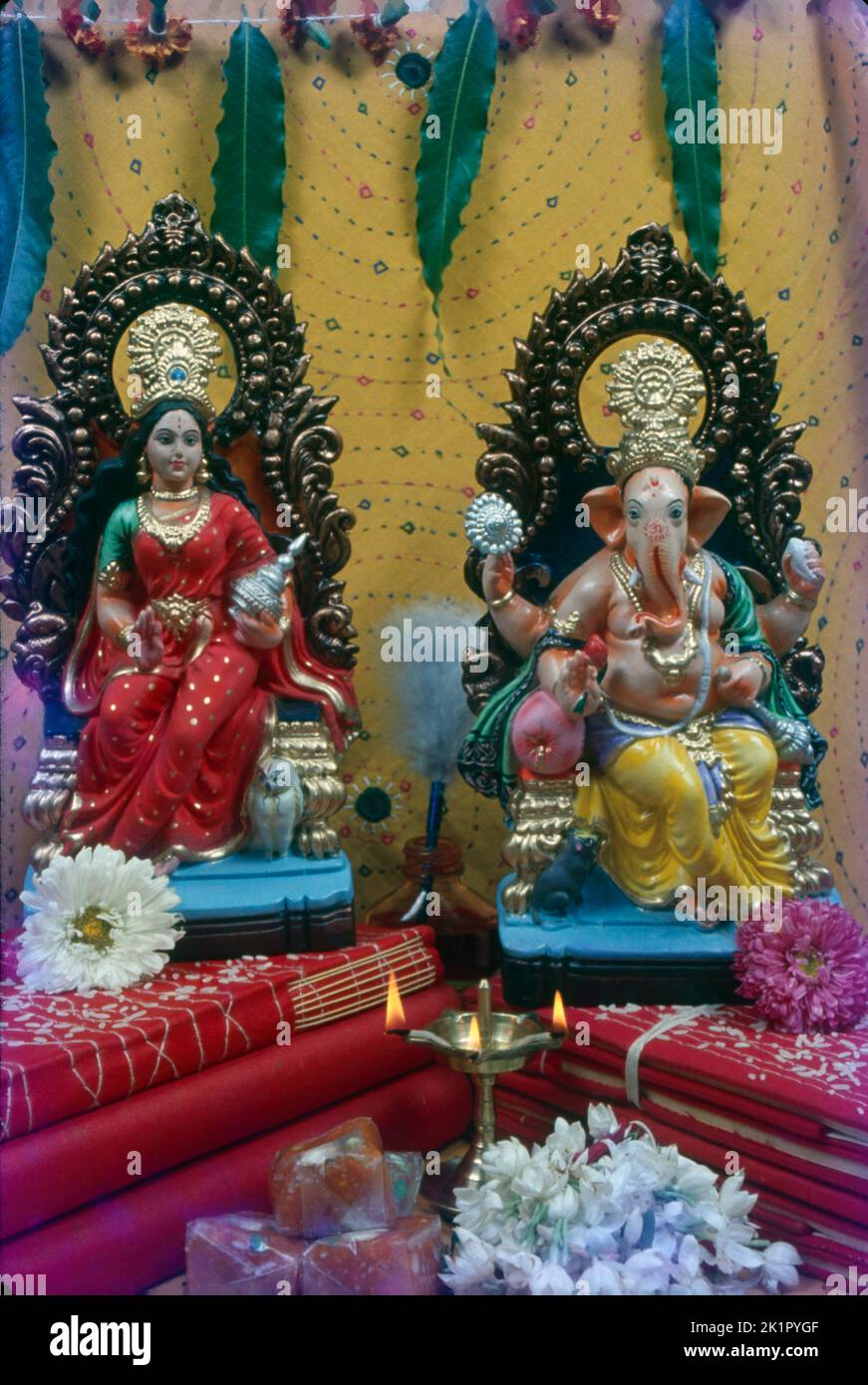 Auspicious occasion of laxmi poojan hi-res stock photography and images ...