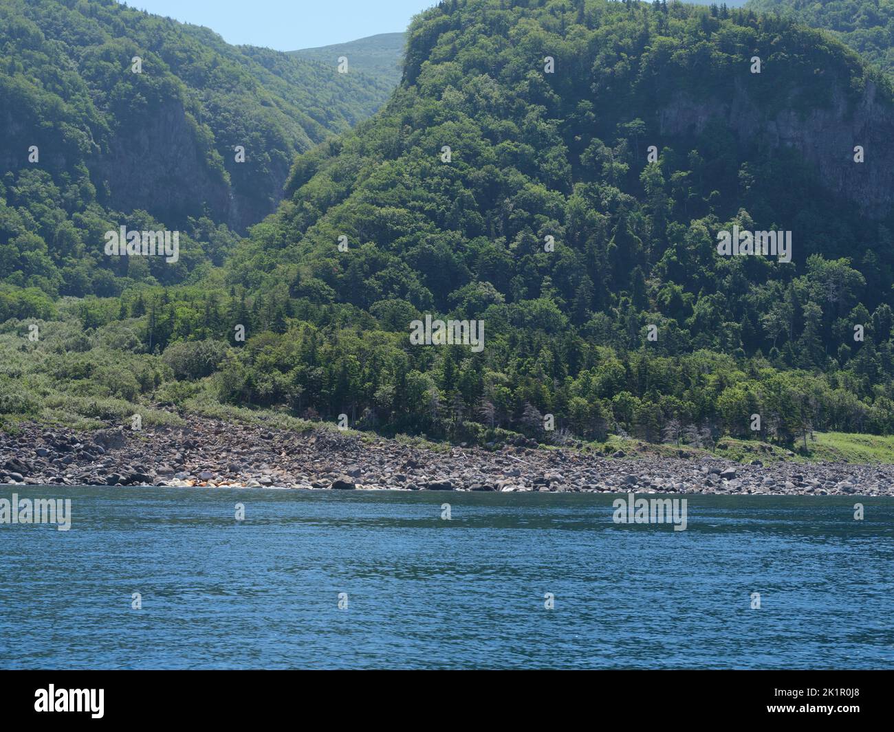 Shiretoko Peninsula from Cruise Ship, Hokkaido, Japan Stock Photo - Alamy
