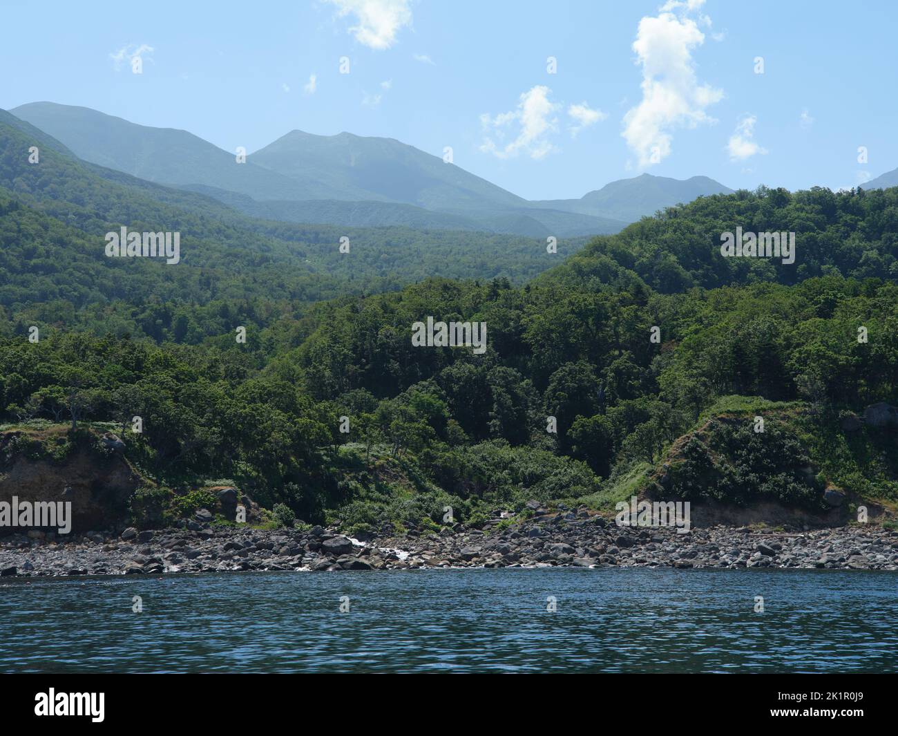 Shiretoko Peninsula from Cruise Ship, Hokkaido, Japan Stock Photo - Alamy