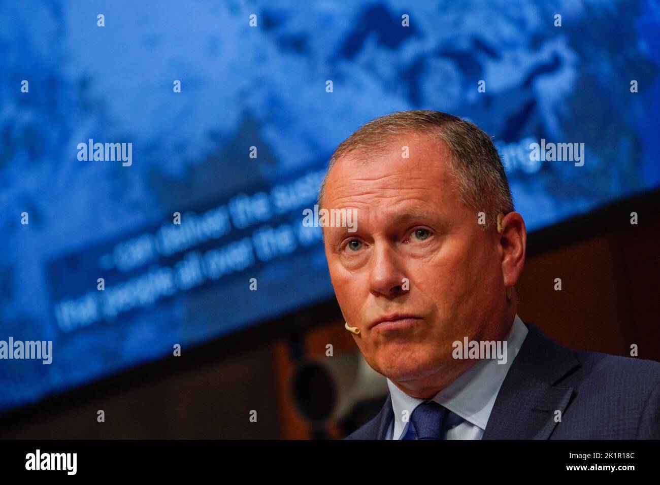 Oslo 20220920.Oil fund manager Nicolai Tangen during Norges Bank ... Oslo 20220920.Oil fund manager Nicolai Tangen during Norges Bank ...