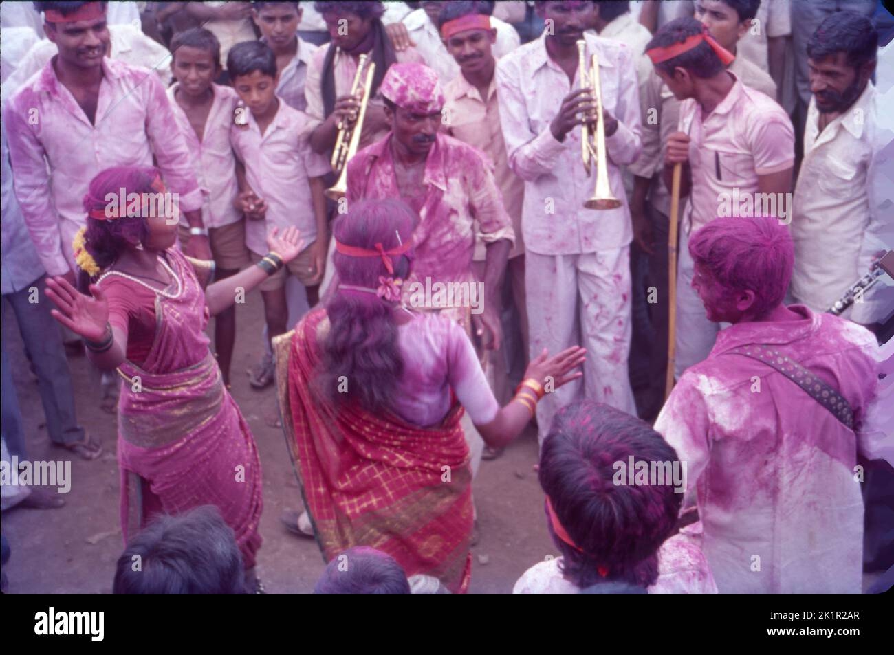 Women Dancing on Music, At Dindi Festival, Maharashtra Stock Photo - Alamy
