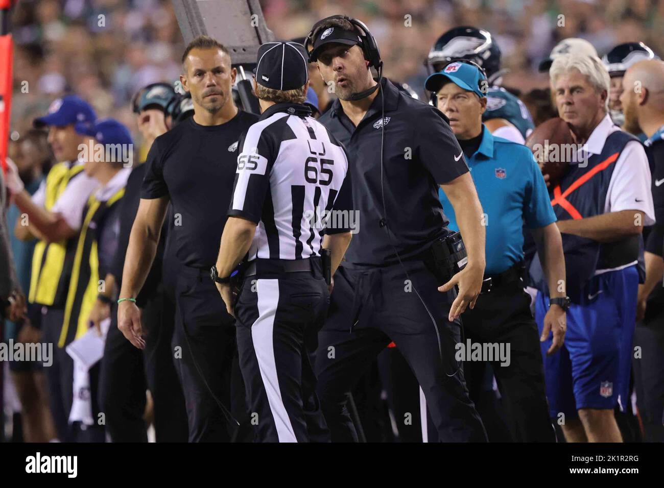 Philadelphia, PA, USA. 19th Sep, 2022. Philadelphia Eagles head coach ...
