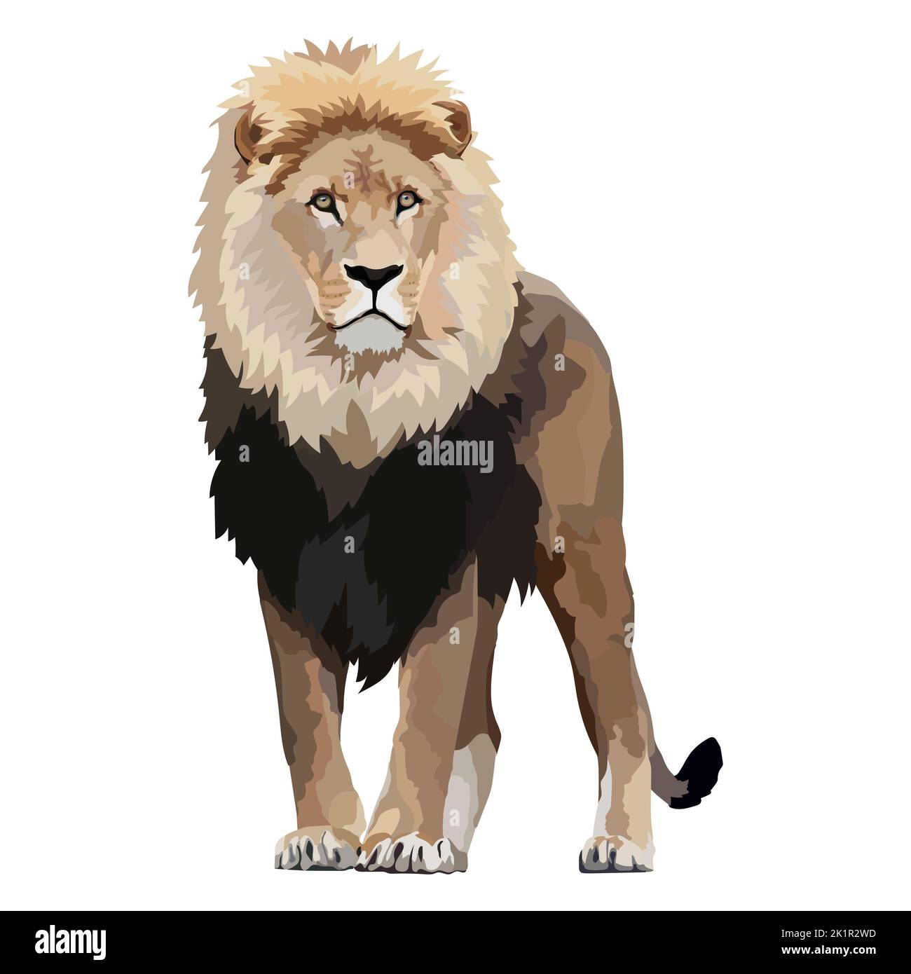 Lion realistic icon vector illustration wild animal Stock Vector Image & Art - Alamy
