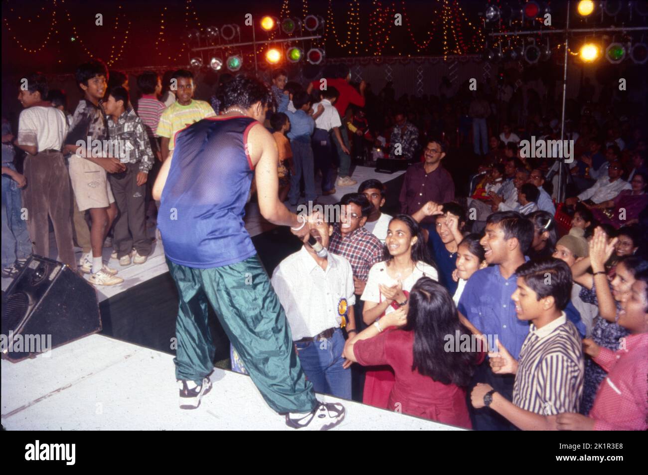 Dancer Interacting With The Crowd Stock Photo - Alamy