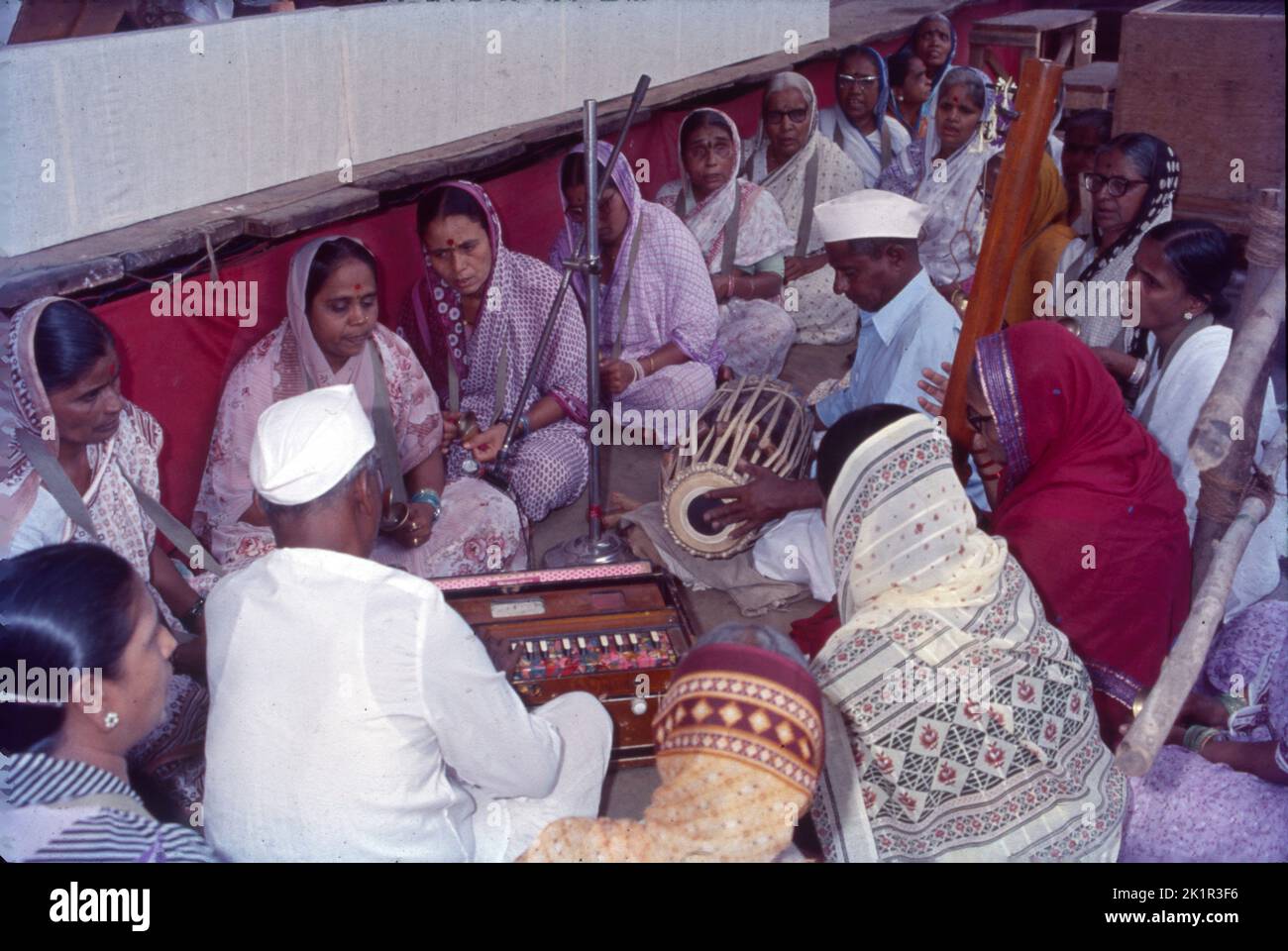 Bhajan Mandali, Singing & Playing Religious Song Stock Photo - Alamy
