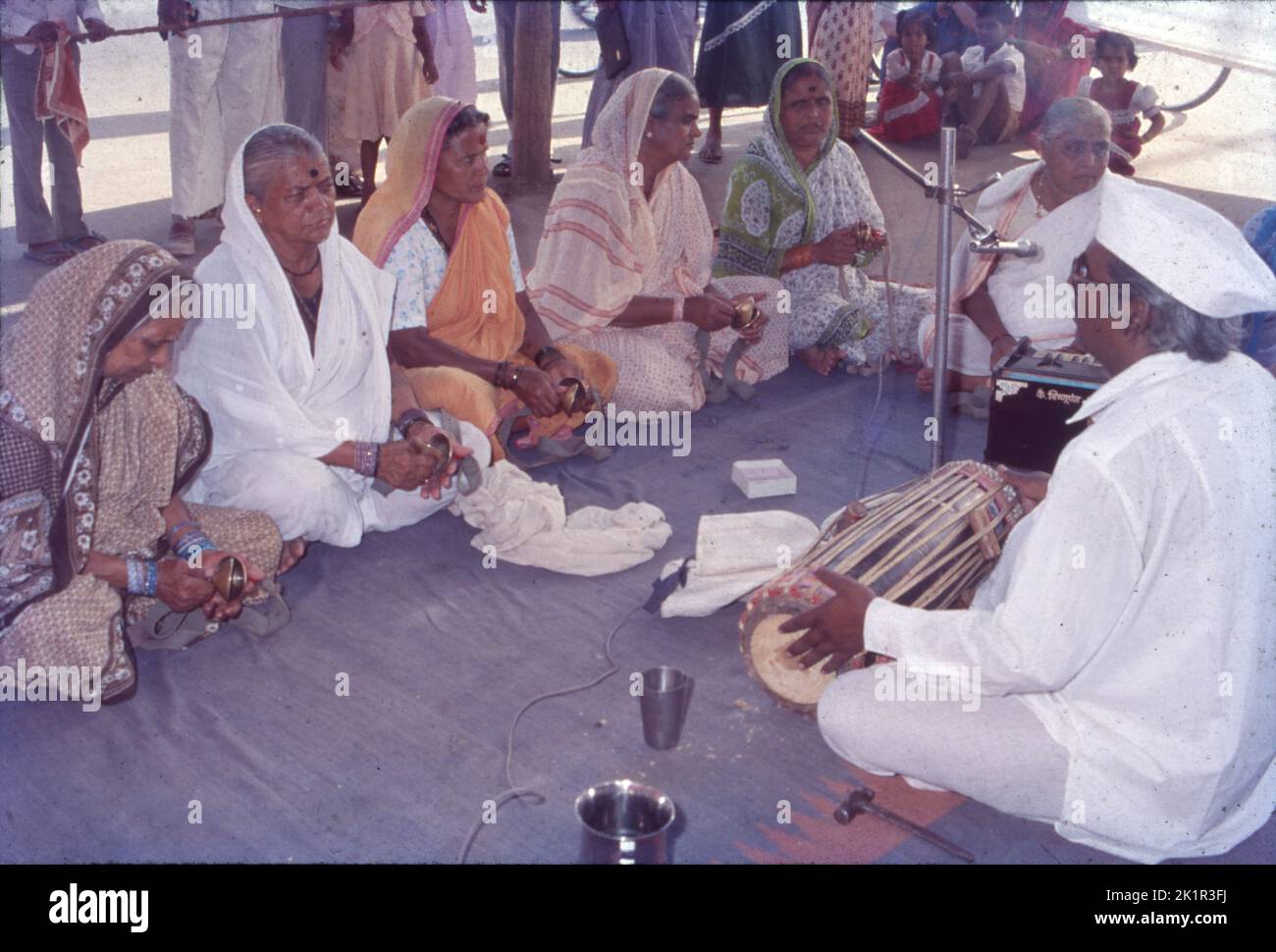 Bhajan Mandali, Singing & Playing Religious Song Stock Photo - Alamy