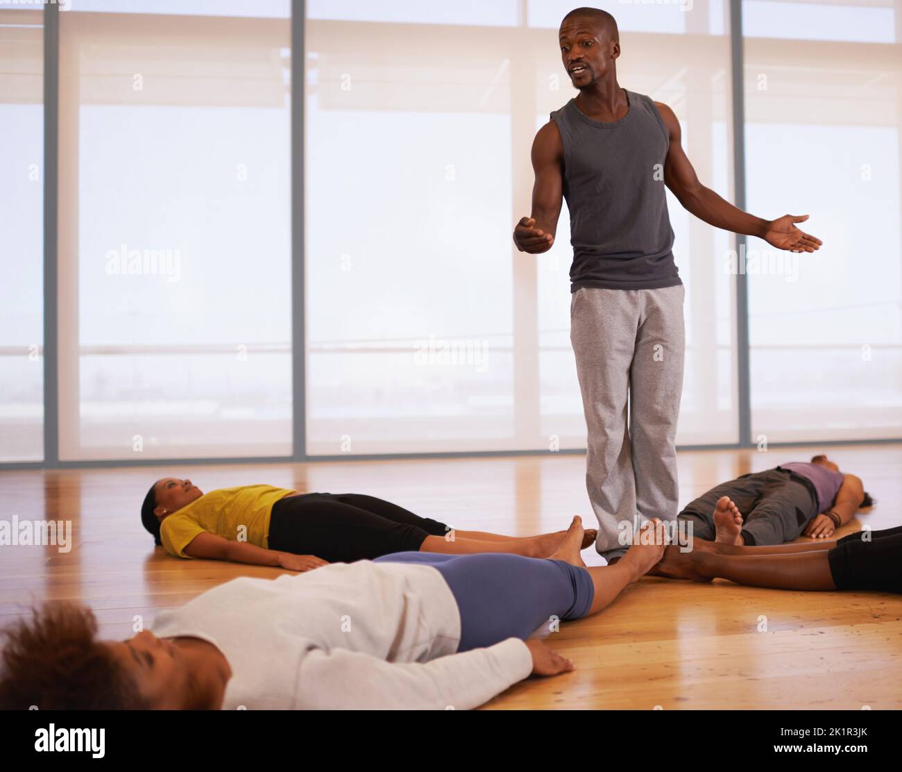 Friends and dance partners. a group of people practicing in a dance ...