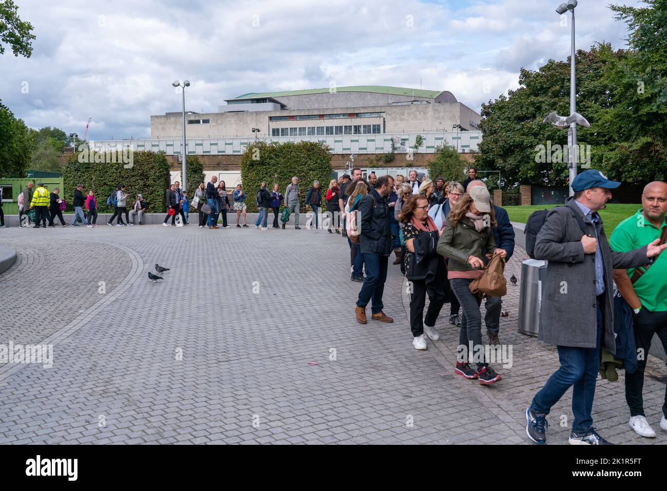 SOUTH BANK, LONDON, UK - SEPT 18, 2022: Thousands of people from all ...