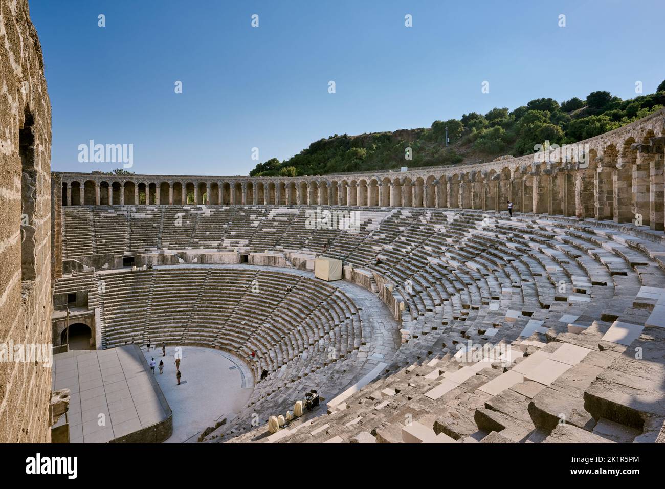The ancient Roman Theatre of Aspendos, Aspendos Ancient City, Antalya ...