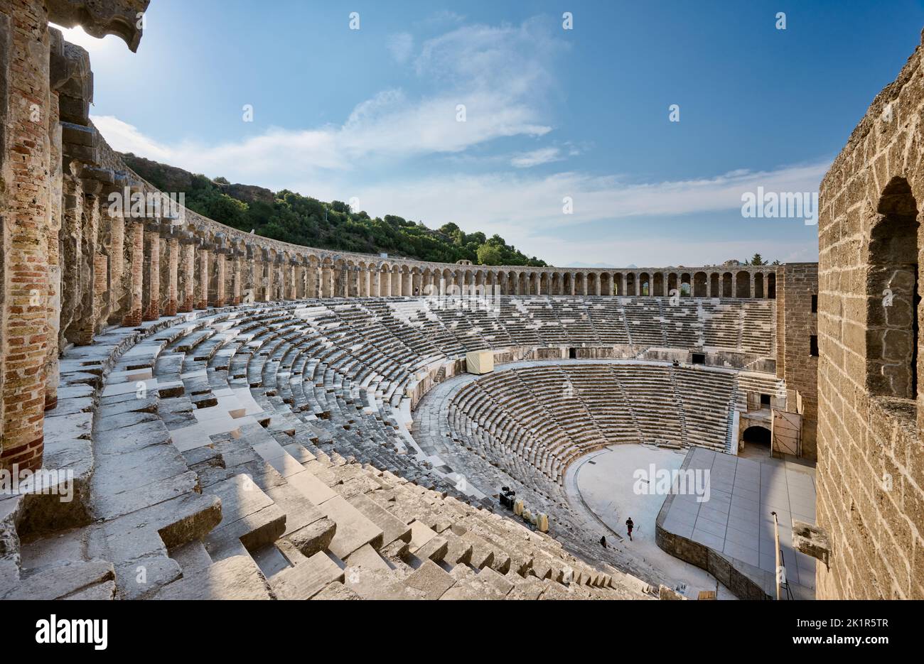 The ancient Roman Theatre of Aspendos, Aspendos Ancient City, Antalya ...