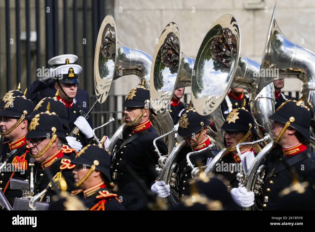 2022-09-20 12:17:07 THE HAGUE - The military guard of honor is set up ...