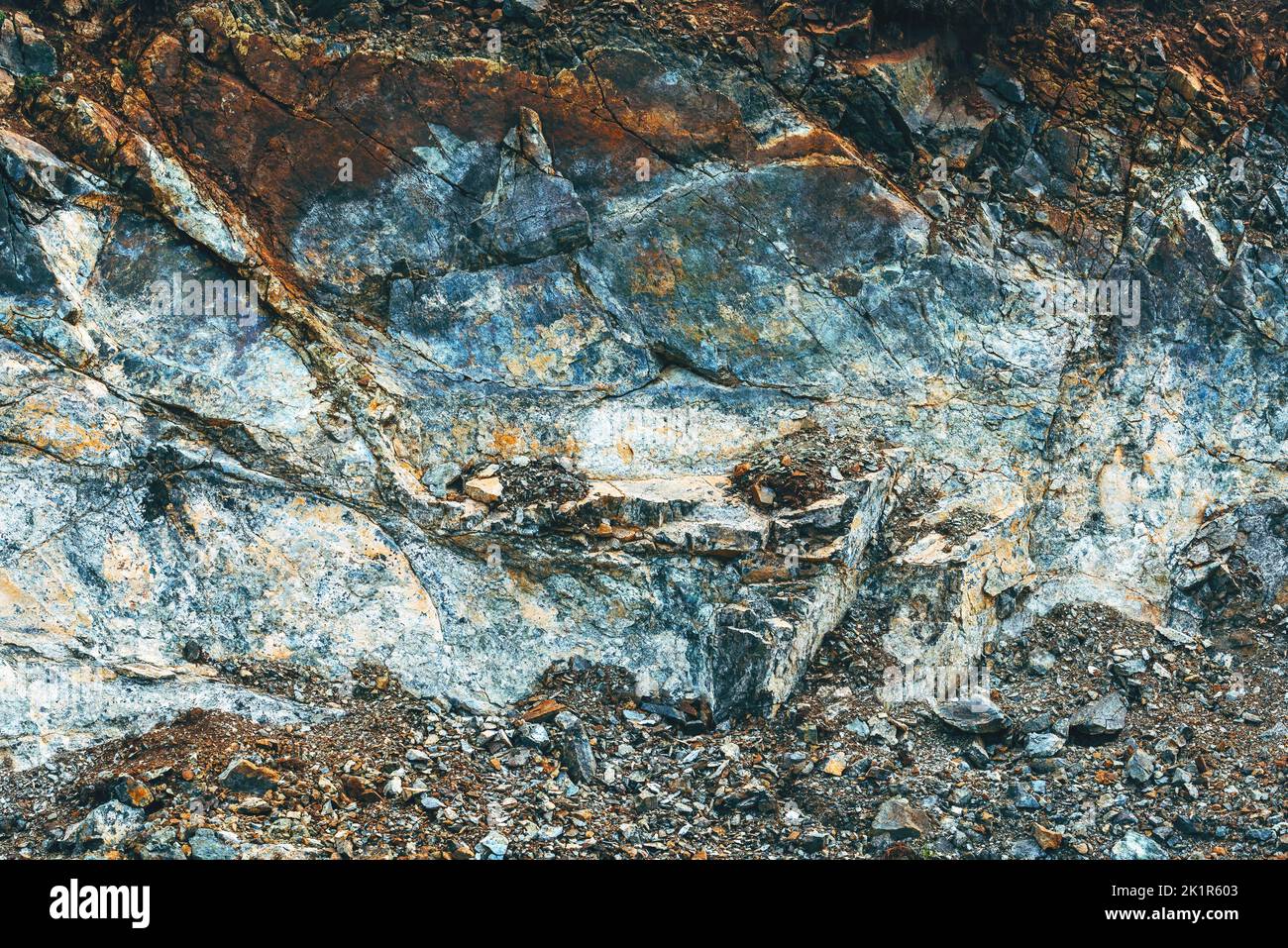 Stone cliff texture as background, detail from Zlatibor mountain in ...