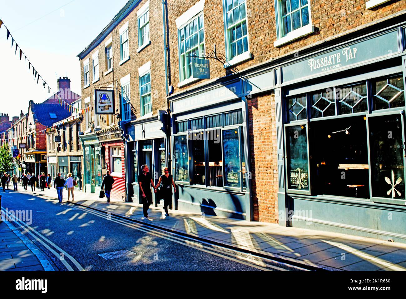 Fossgate, York, England Stock Photo - Alamy