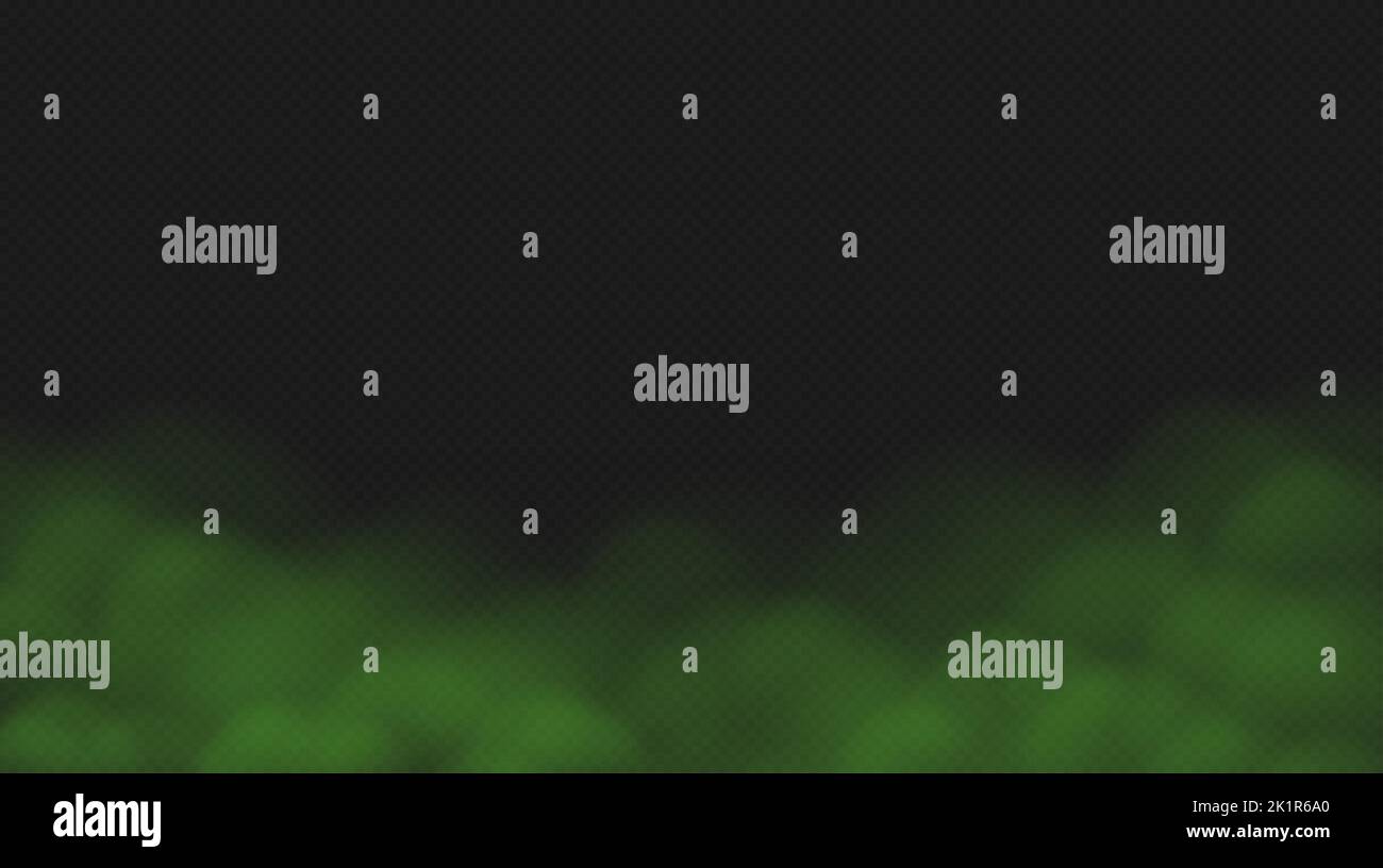 Green fog, bad smell or toxic smoke cloud isolated on transparent ...