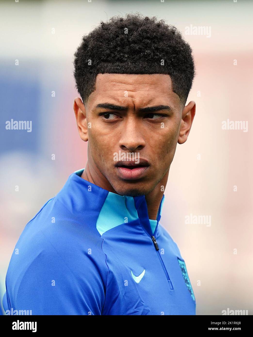 England's Jude Bellingham during a training session at St. George's ...