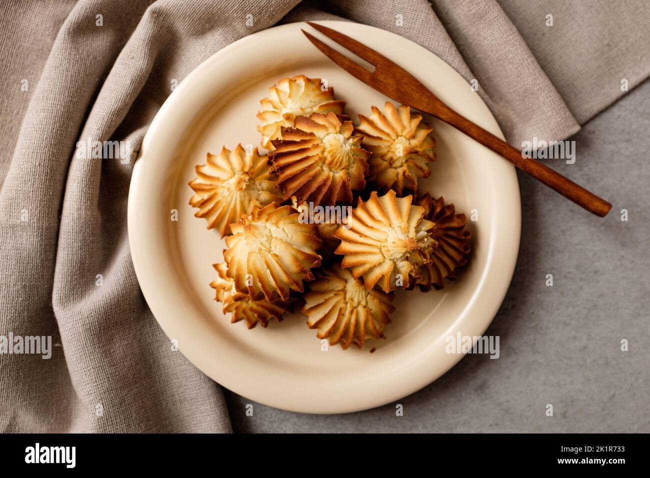 Sweet and Soft Chestnut Cookies Made with Fillings Stock Photo - Alamy