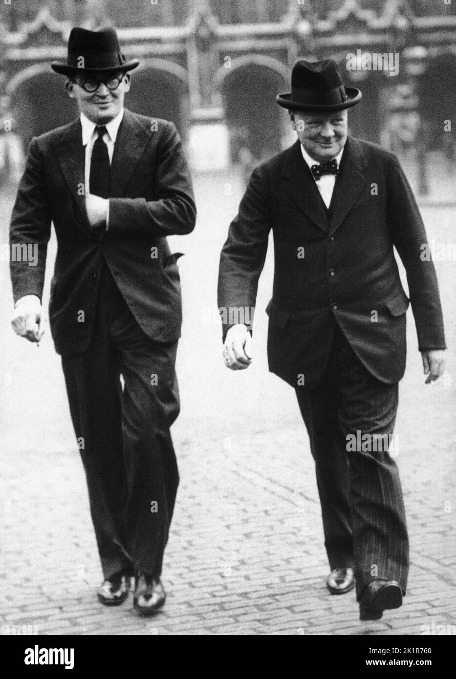 Winston Churchill and Brendan Bracken. 1930 Stock Photo - Alamy