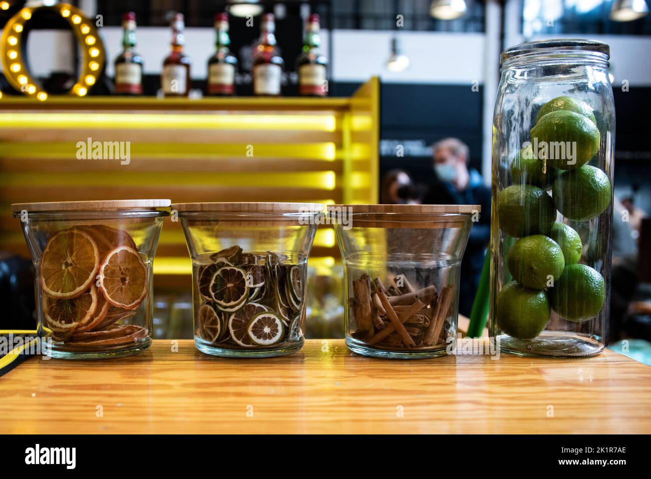 Time Out Market, food and drink in Lisbon, Portugal Stock Photo - Alamy