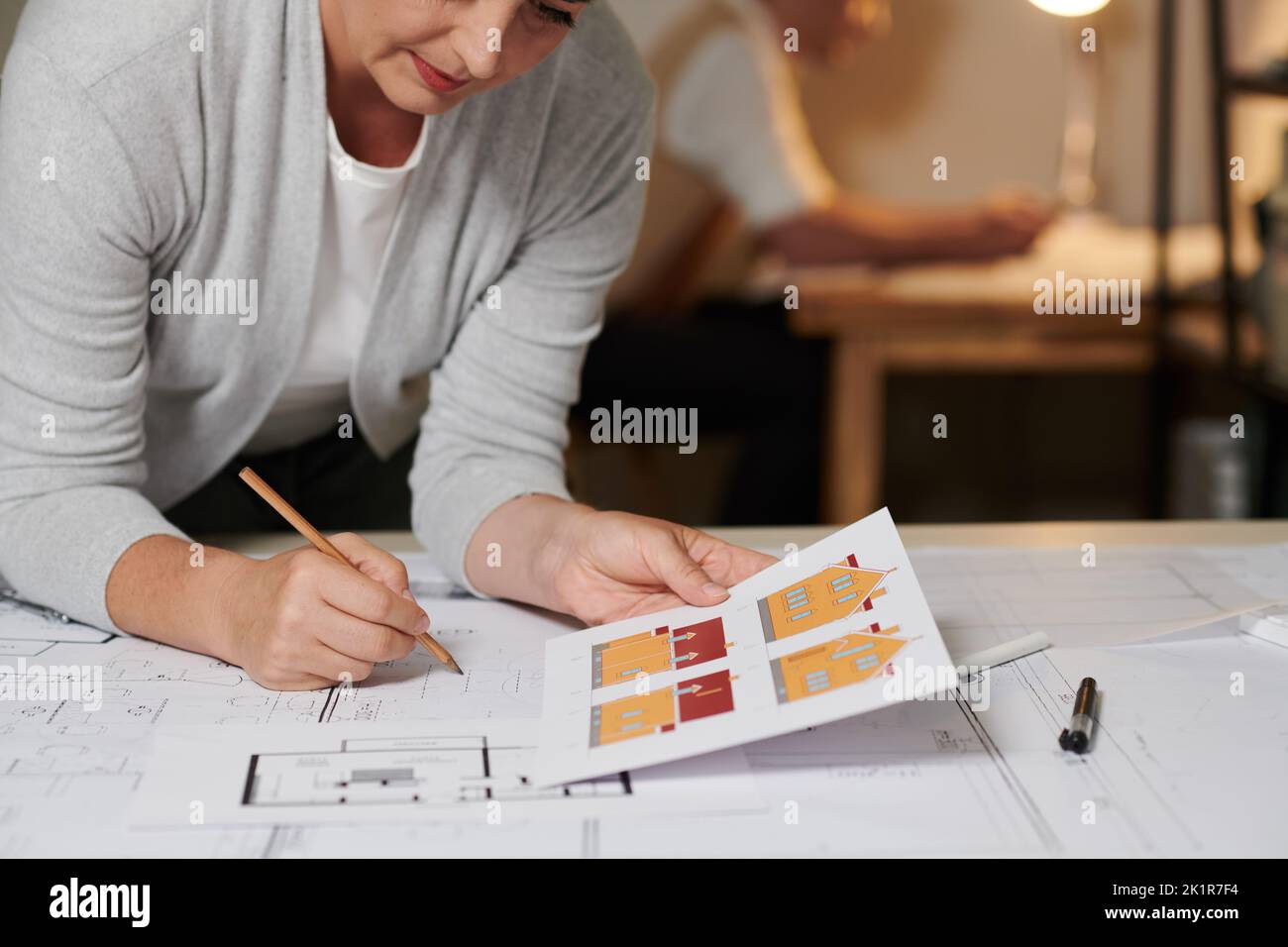 Civil engineer drawing hi-res stock photography and images - Alamy