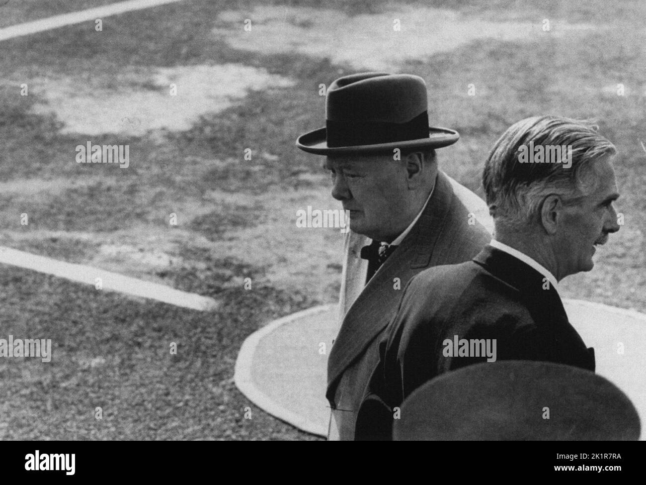 Winston Churchill with his Foreign Secretary, Anthony Eden for the ...