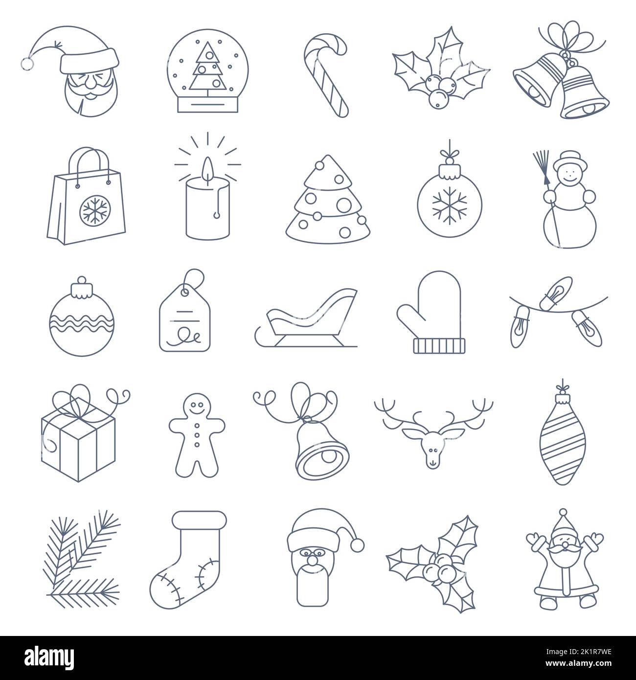 Christmas house isolated icon Stock Vector Images - Alamy
