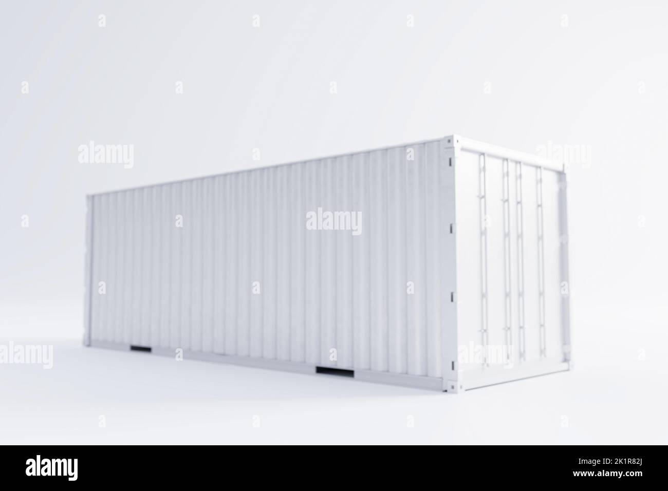 container isolated on white background 3d illustration Stock Photo - Alamy