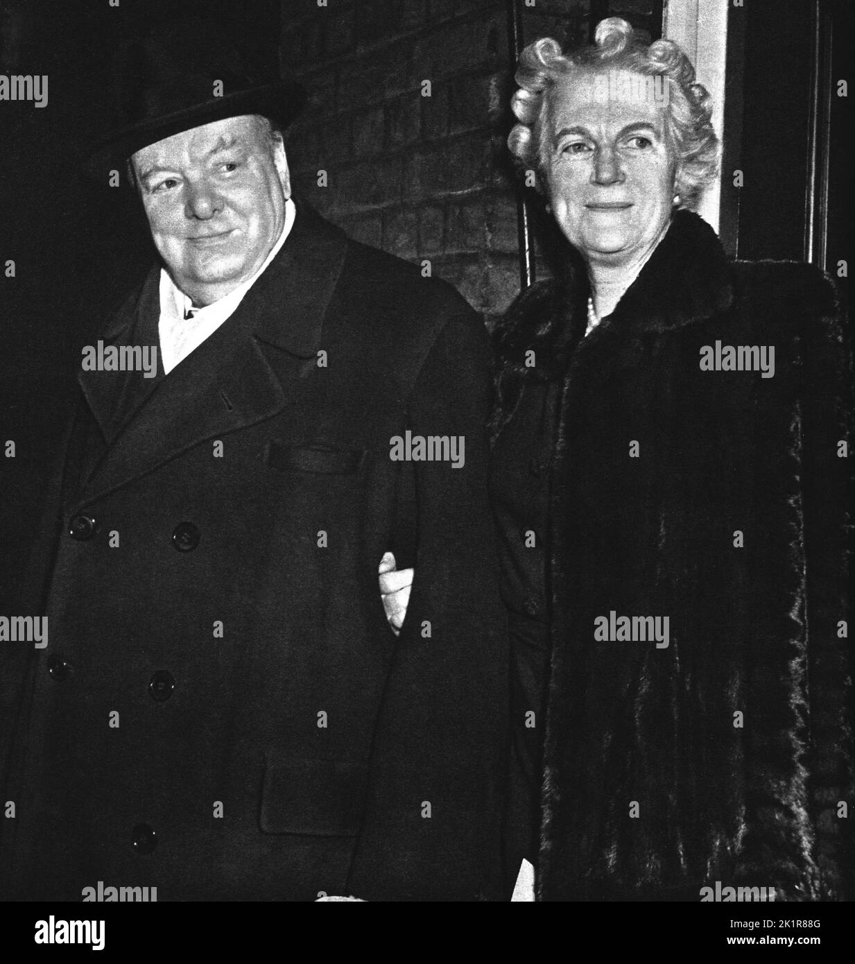 Winston churchill and his wife clementine hi-res stock photography and ...