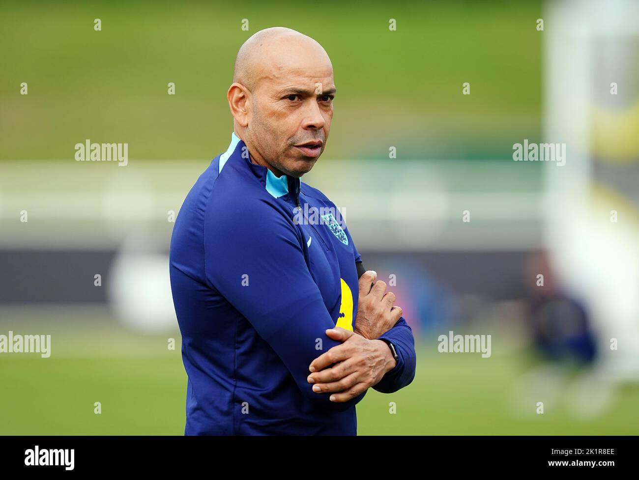 England assistant manager Paul Nevin during a training session at St ...