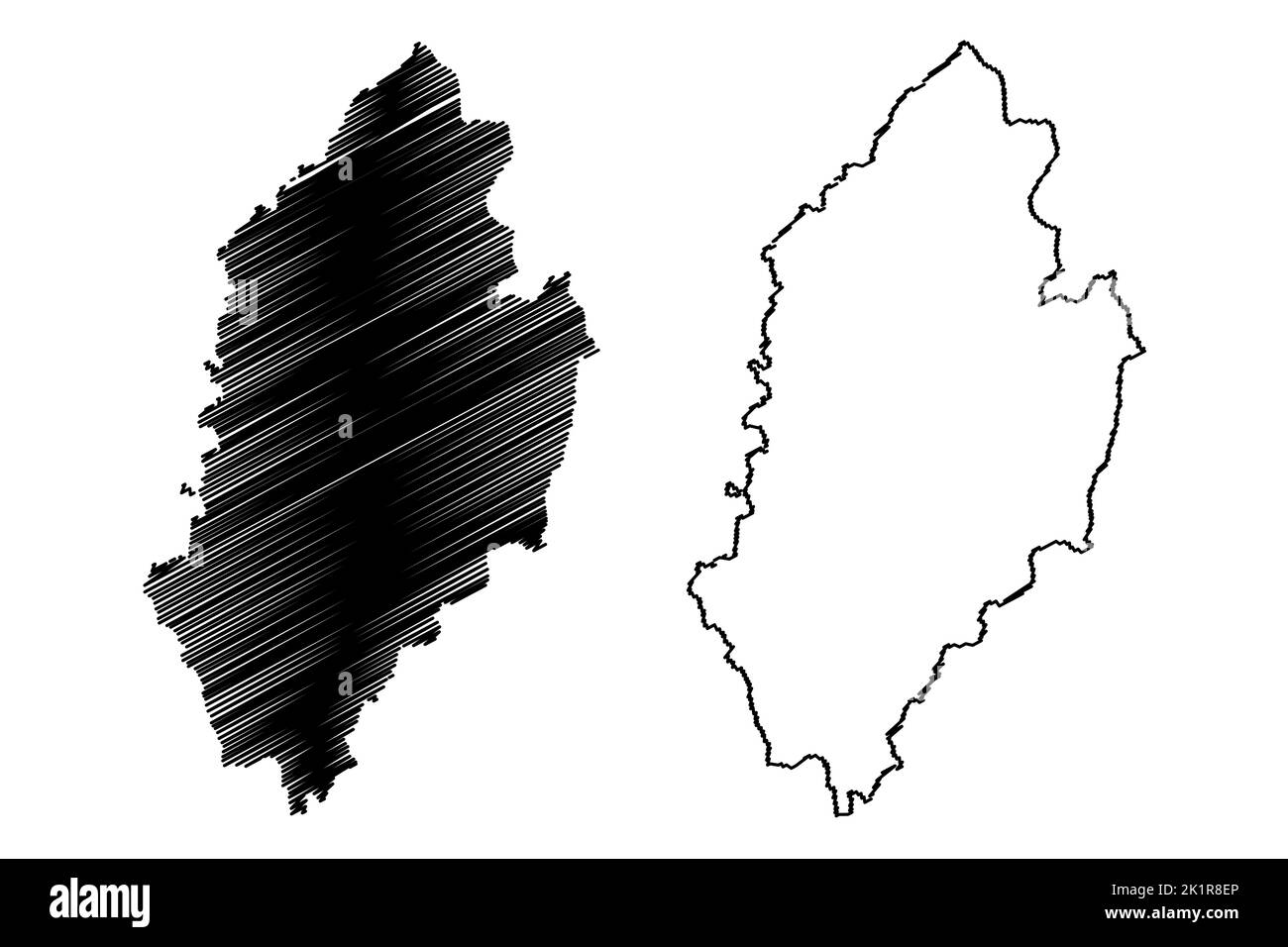 Capraia island (Italian Republic, Italy, Tuscan Archipelago) map vector ...