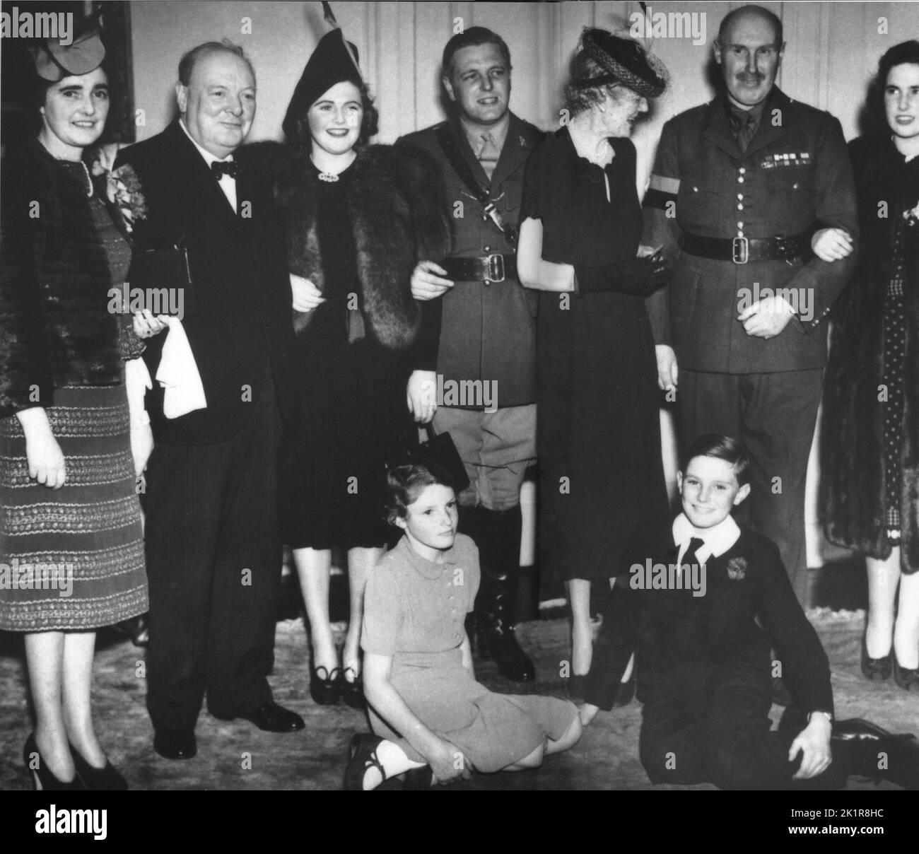 Randolph churchill and his son winston churchill Black and White Stock ...