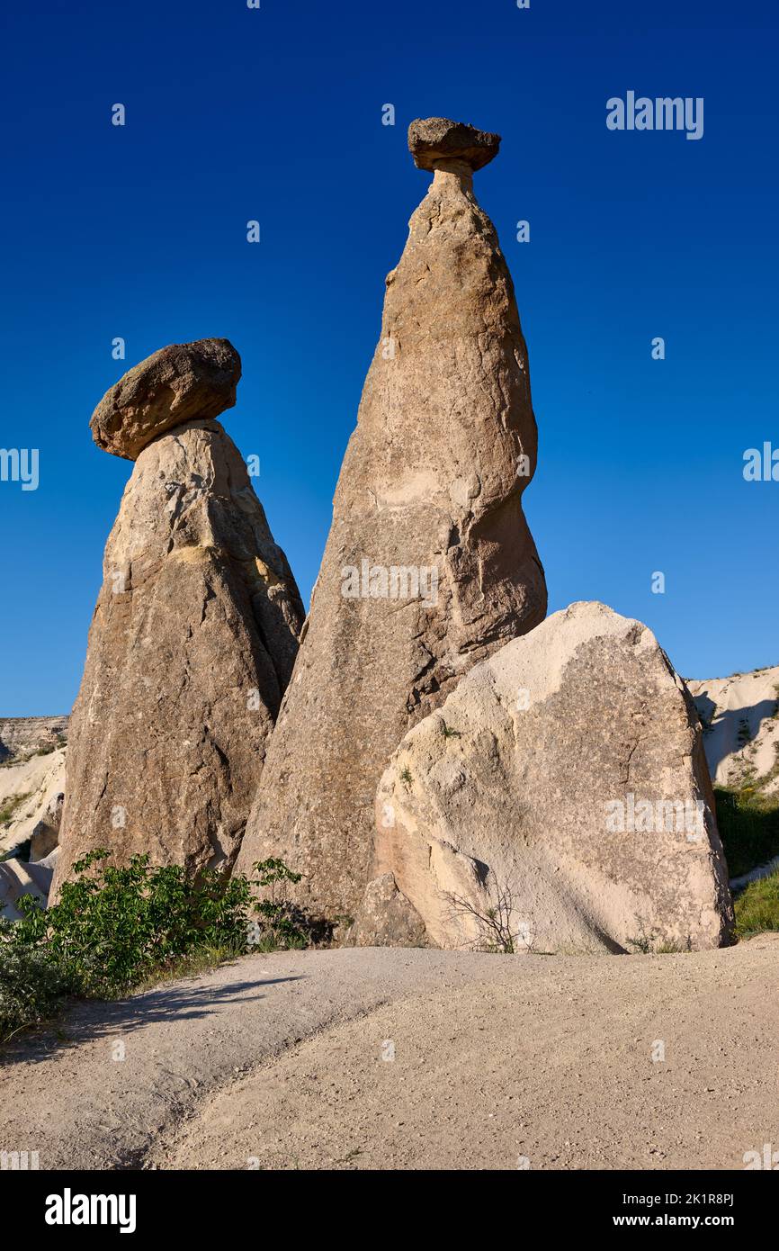 Picturesque landscape in western Pasaba Valley, Goreme, Cappadocia ...