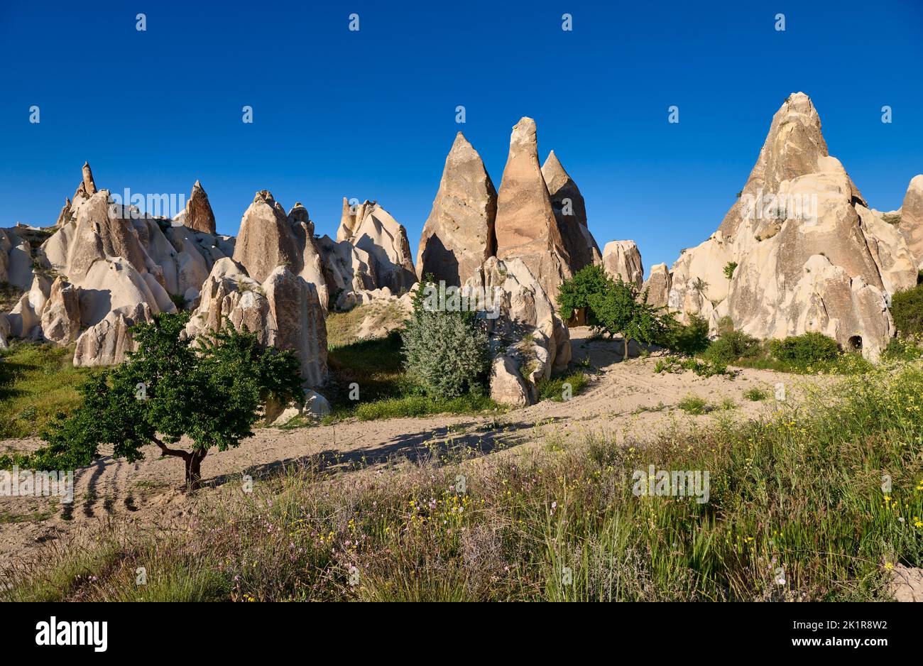 Picturesque landscape in western Pasaba Valley, Goreme, Cappadocia ...