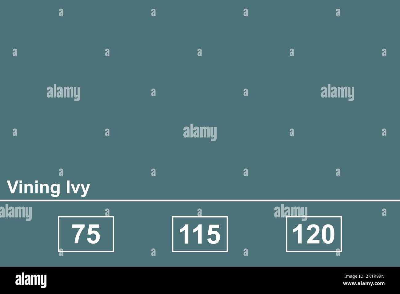 Color VINING IVY – RGB color code: 75-115-120 Stock Photo - Alamy