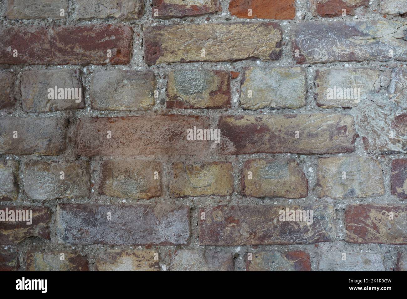 wall consisting of unpainted bricks Stock Photo - Alamy