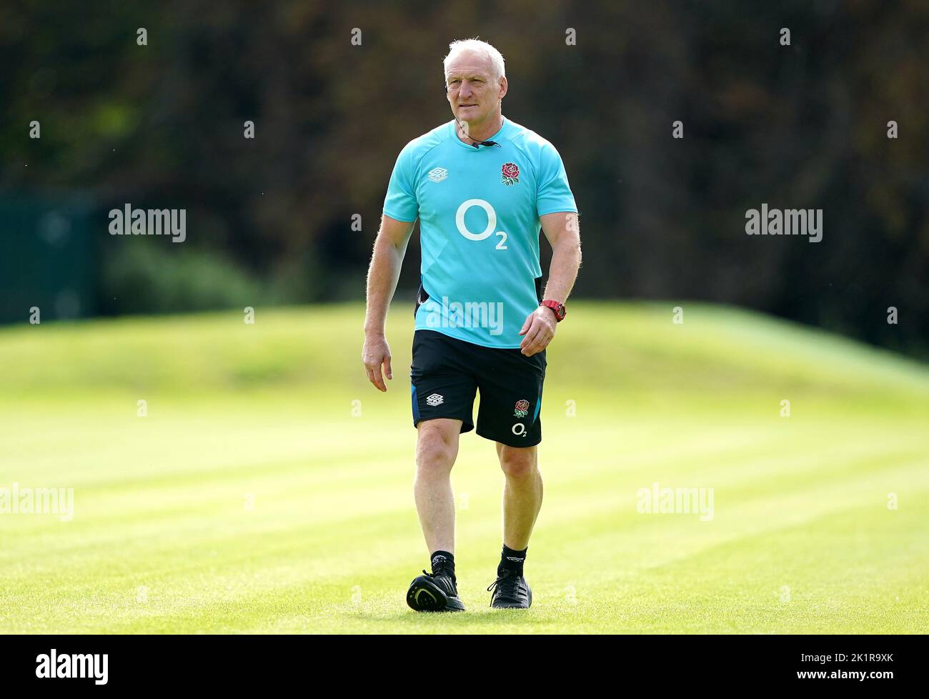 England head coach Simon Middleton during the training session at ...