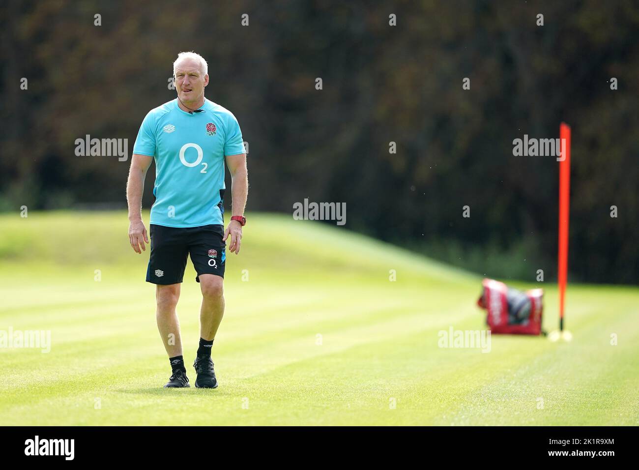 England head coach Simon Middleton during the training session at ...