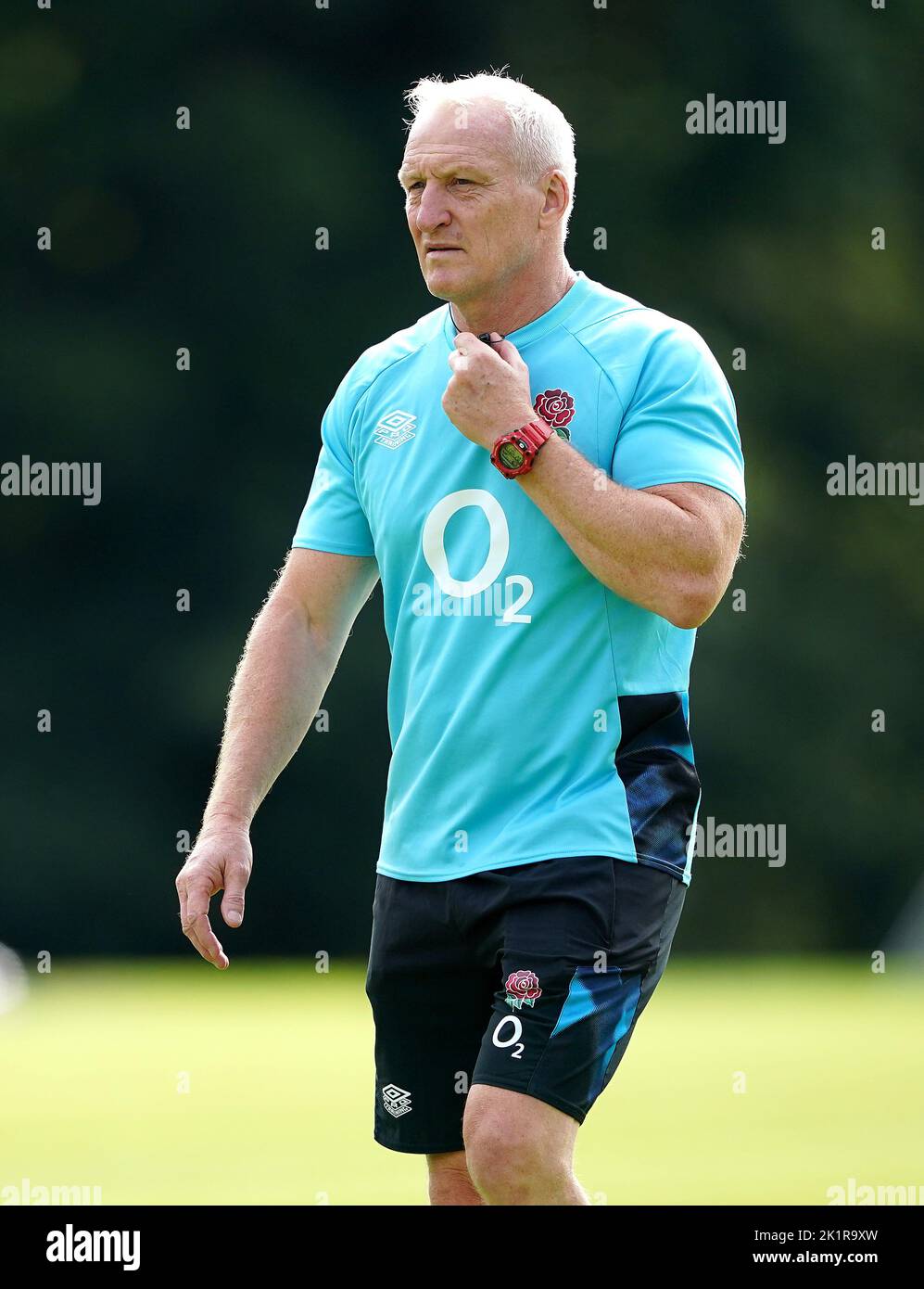 England head coach Simon Middleton during the training session at ...