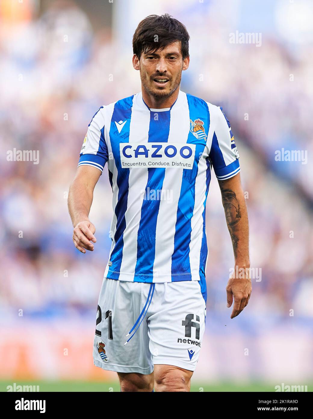 David Silva of Real Sociedad during the La Liga match between Real ...