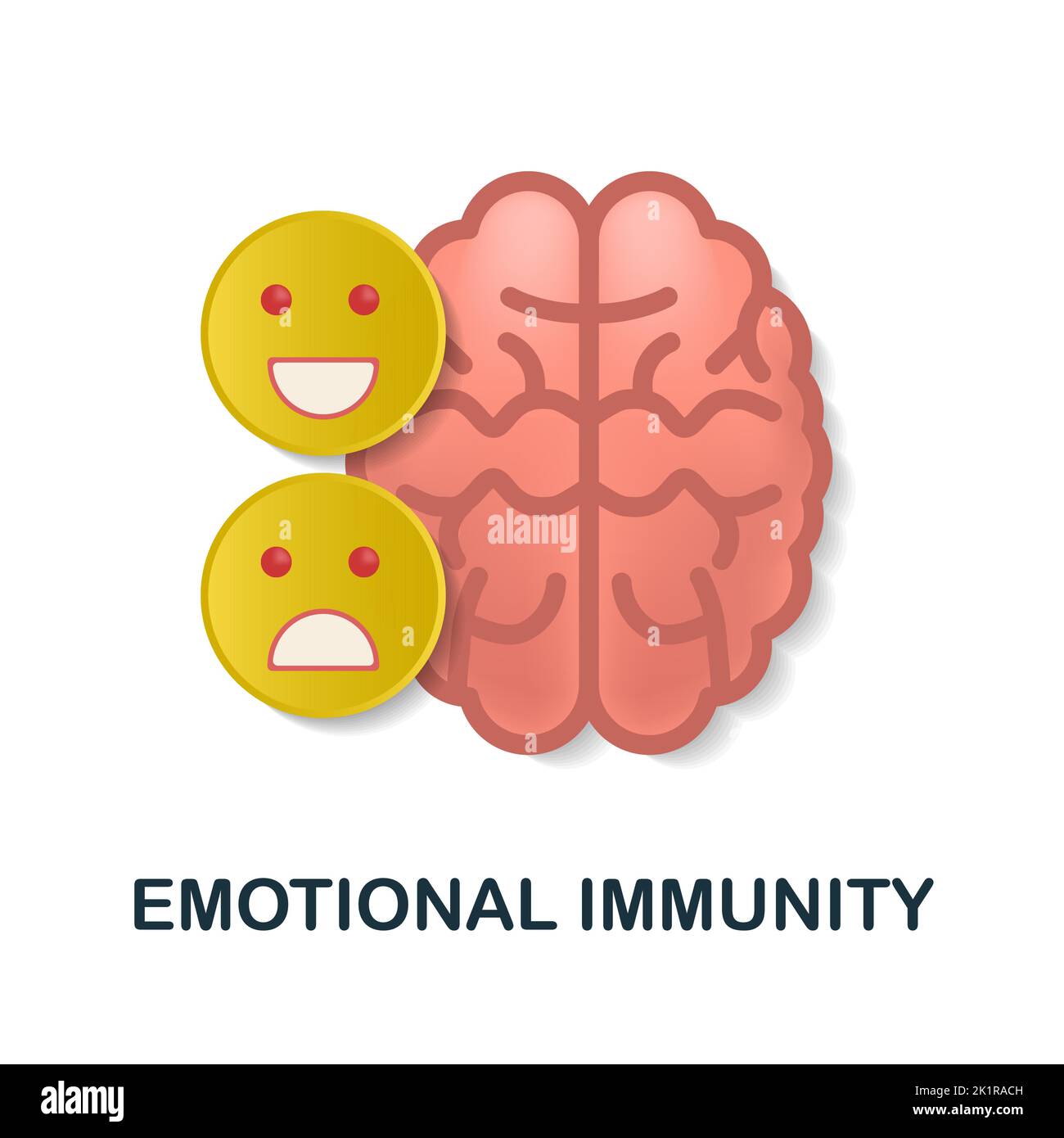 Emotional Immunity icon. 3d illustration from personal productivity ...