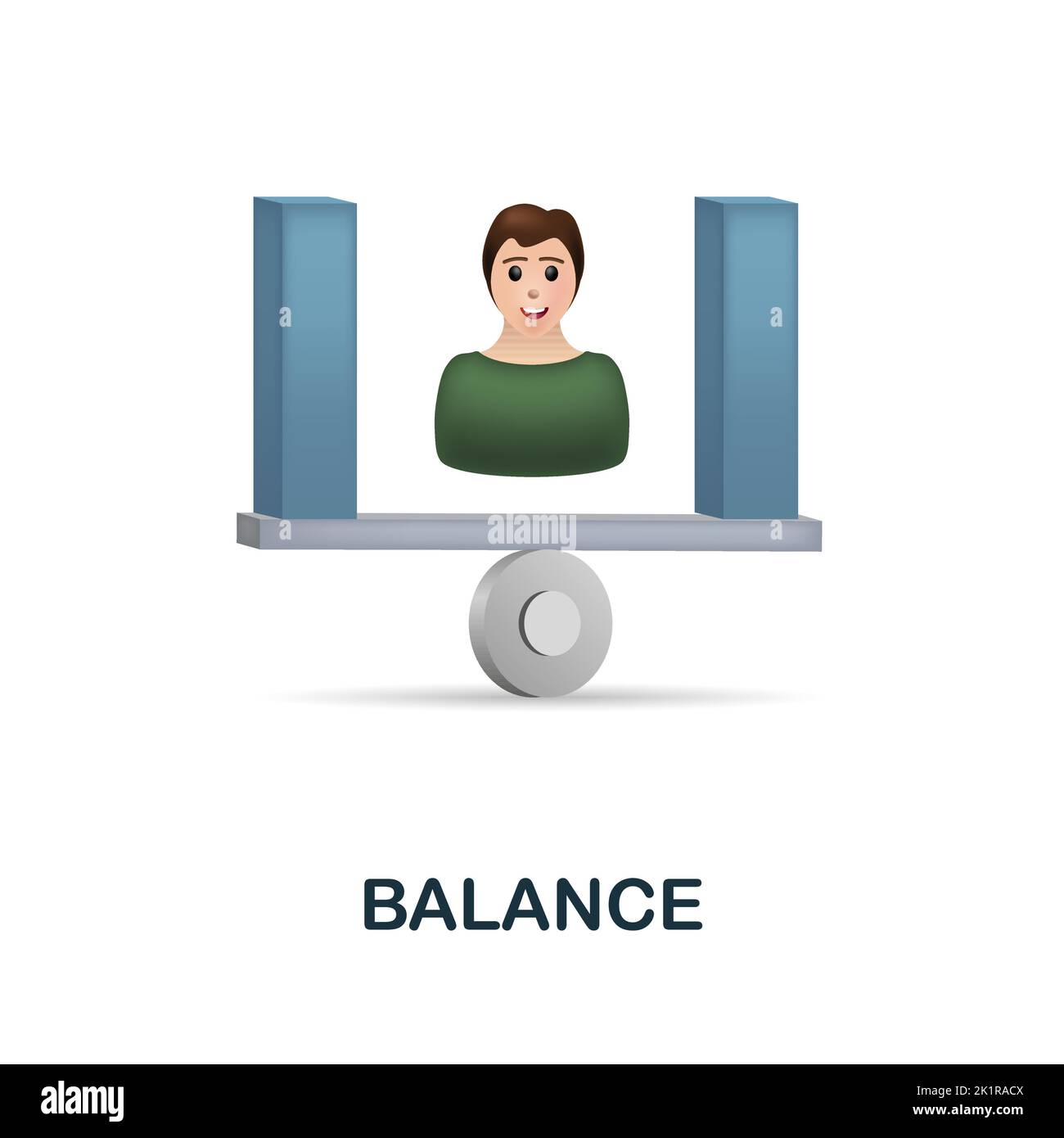 Balance icon. 3d illustration from personal productivity collection ...