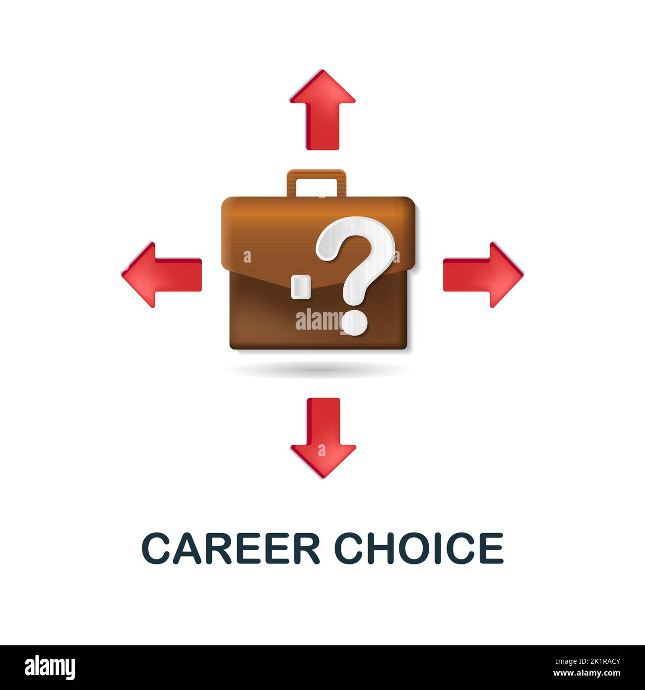 Career Choice icon. 3d illustration from personal productivity ...