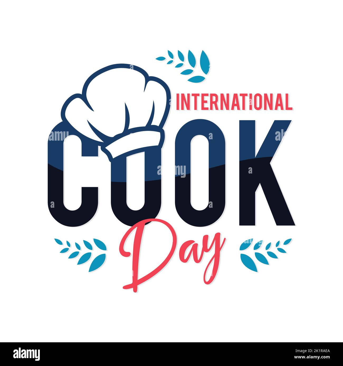 International Cook Day letter design background. Vector illustration ...
