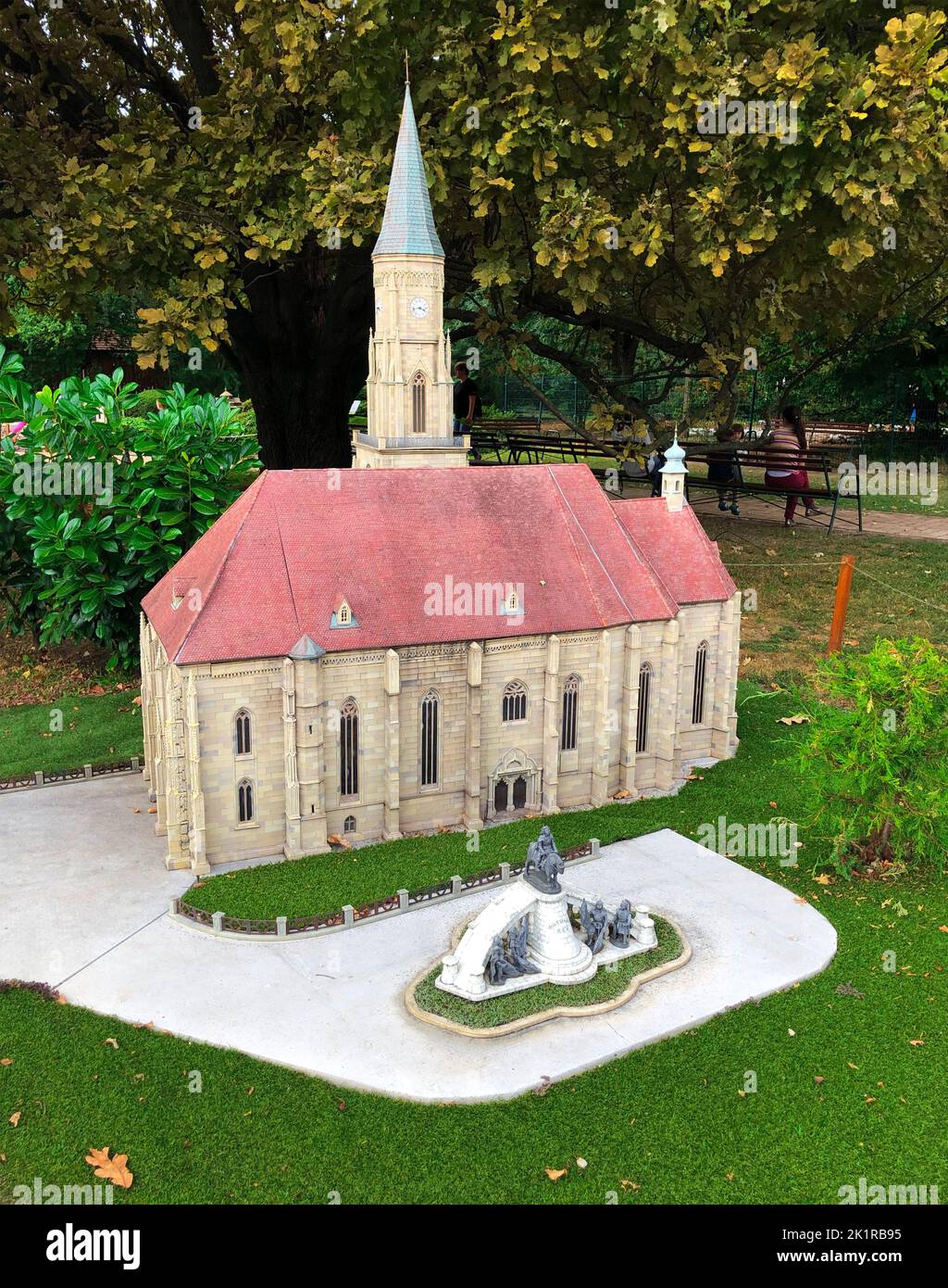 Architecture church building model, outdoor nature background Stock ...