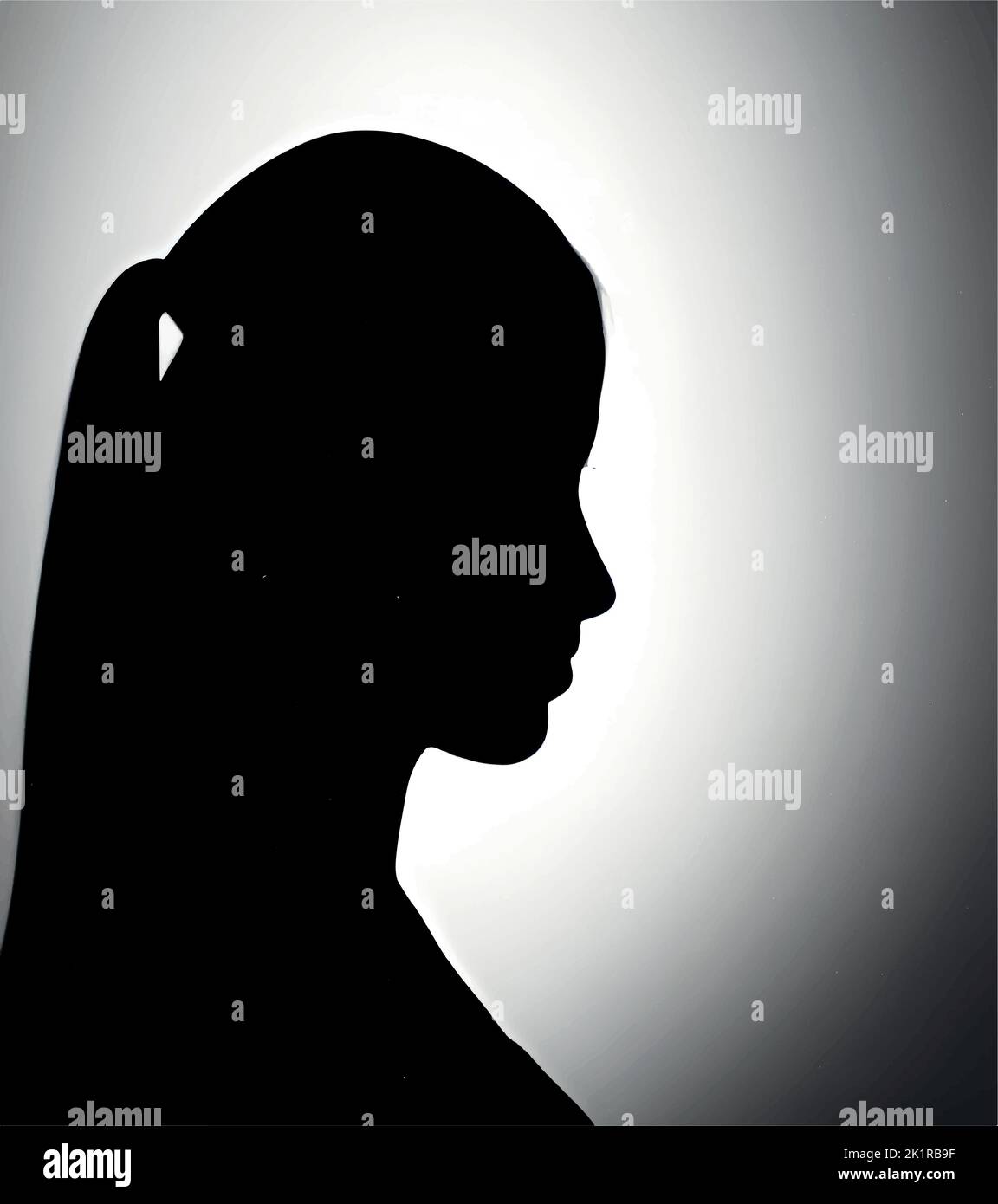 Woman hairstyle side view up Stock Vector Images - Alamy