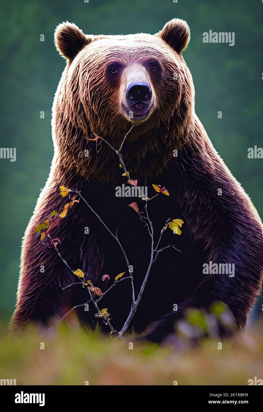 3d rendering grizzly bear hi-res stock photography and images - Alamy